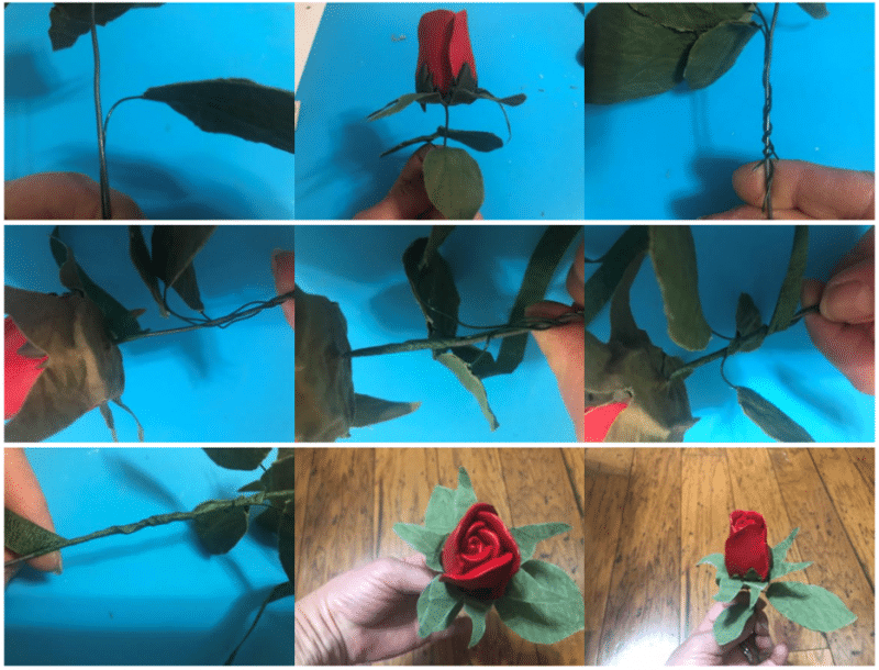 DIY Rose Flower Stem - The Crafty Decorator