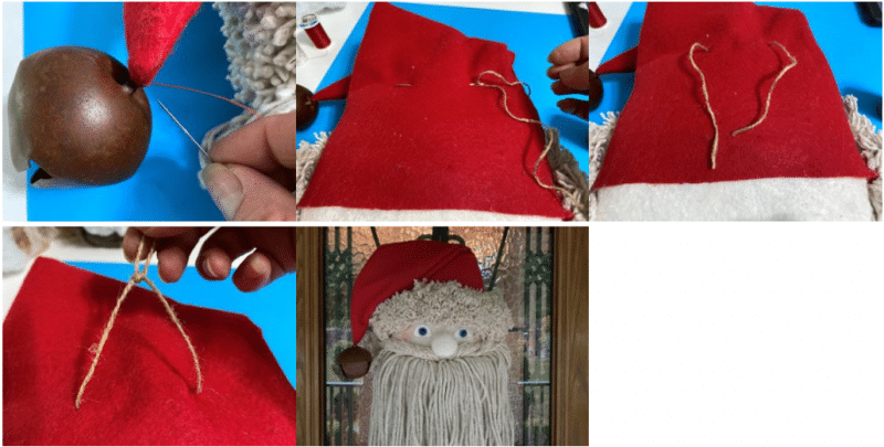 DIY Santa Door Hanger - The Crafty Decorator