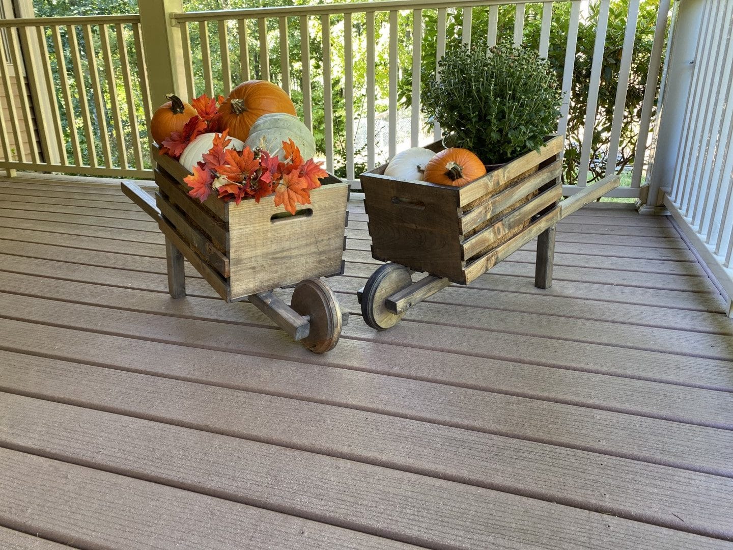 DIY Wooden Wheelbarrow - The Crafty Decorator