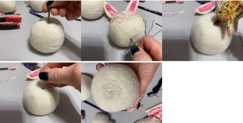 DIY Wool Bunny - The Crafty Decorator