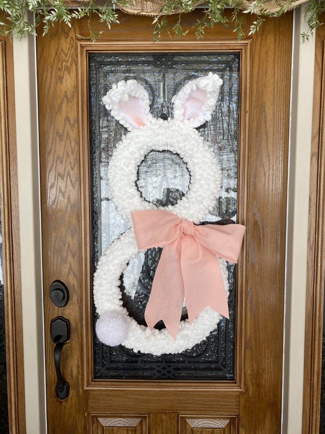 DIY Large Bunny Door Hanger - The Crafty Decorator