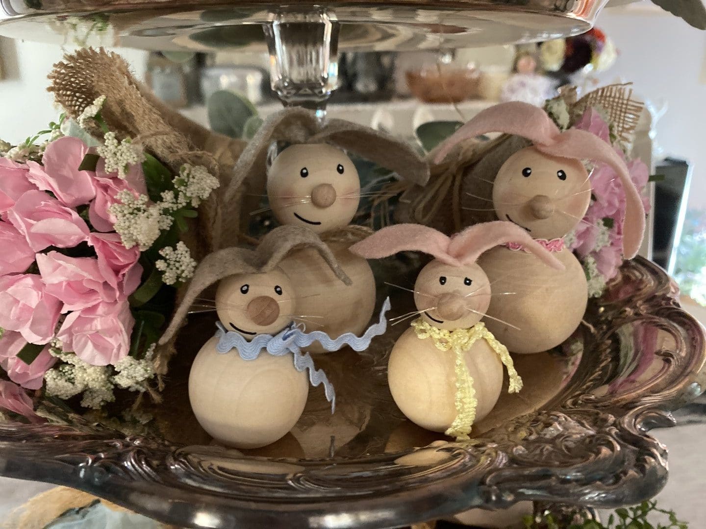 DIY Wood Bead Bunny - The Crafty Decorator