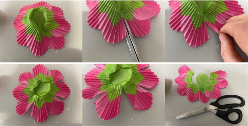 DIY Petal Baking Cup Flower - The Crafty Decorator