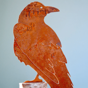 Rusty Metal Raven - The Crafty Decorator