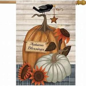 Fall House Flags - The Crafty Decorator